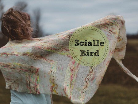 Scialle ai ferri Birds of a Feather – DI LANA E D'ALTRE STORIE SRL